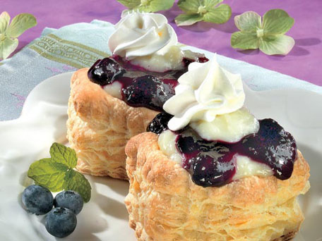 Blueberries Vol-au-Vent Recipe - AOL