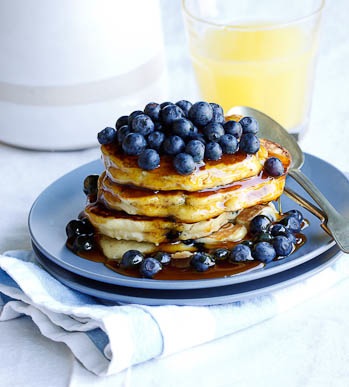 Blueberry Ricotta Flapjacks Recipe - AOL