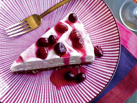Frozen Maple-Mousse Pie with Candied Cranberries Recipe - AOL