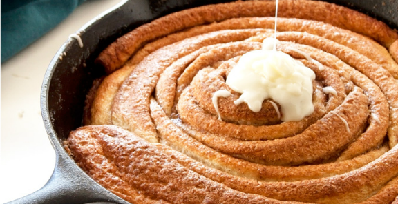 Giant Skillet Cinnamon Roll Recipe - AOL