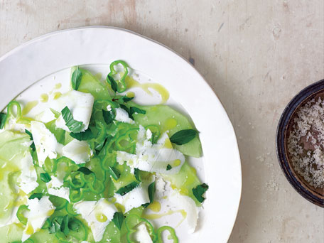 Green Melon, Cubanelle Peppers and Ricotta Salata Recipe - AOL