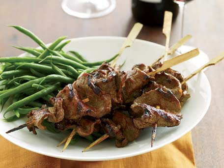 Grilled Beef-Tenderloin Skewers with Red-Miso Glaze Recipe - AOL