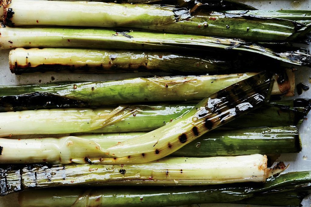 Grilled Leeks with Shishito Romesco Recipe - AOL