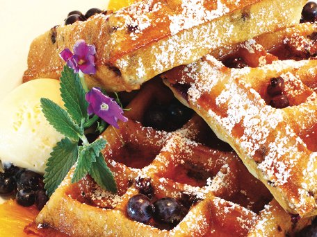 Maple Blueberry Malted Belgian Waffles Recipe - AOL