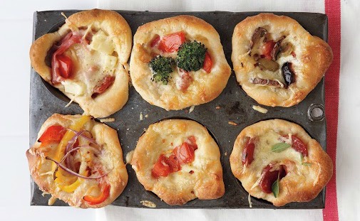 Mini Deep-Dish Pizzas Recipe - AOL