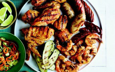 Mixed Grill with Roasted-Garlic-And-Pepper Salsa Recipe - AOL