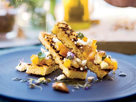 Orange Spoon Fruit with Feta and Spiced Almonds Recipe - AOL