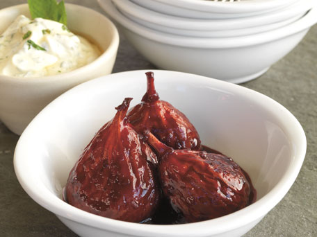 Poached Figs with Blackberries Recipe - AOL