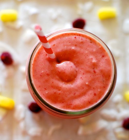 Raspberry Pina Colada Smoothie Recipe - AOL