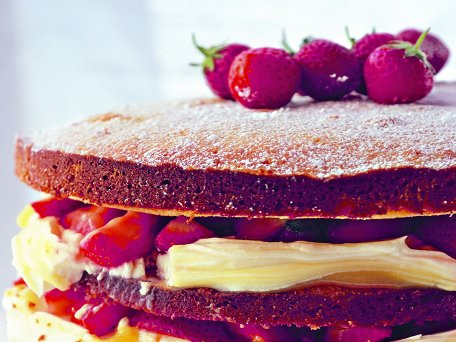 Strawberry and Lemon Curd Cake Recipe - AOL
