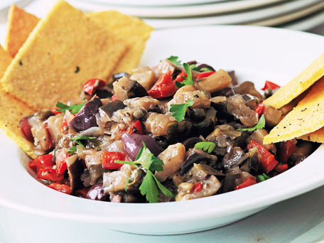 The Piazza Family Sicilian Caponata with Cornmeal Crackers Recipe - AOL