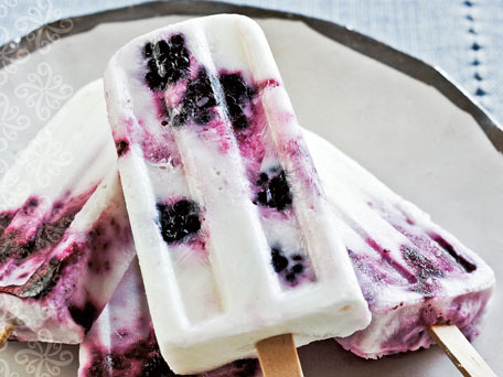 Yogurt Ice Pops with Berries Recipe - AOL