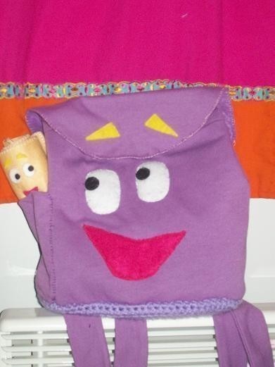 Dora The Explorer ! Backpack And Map! · A Backpack · Sewing on Cut Out ...