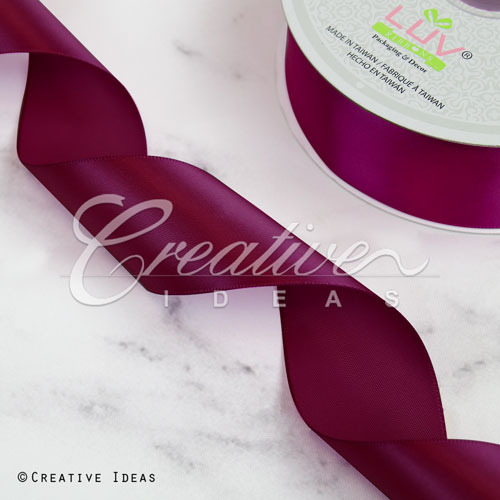 Single Face Satin Ribbons - 1 1/2" Single Face Satin Ribbons-50 Yards ...