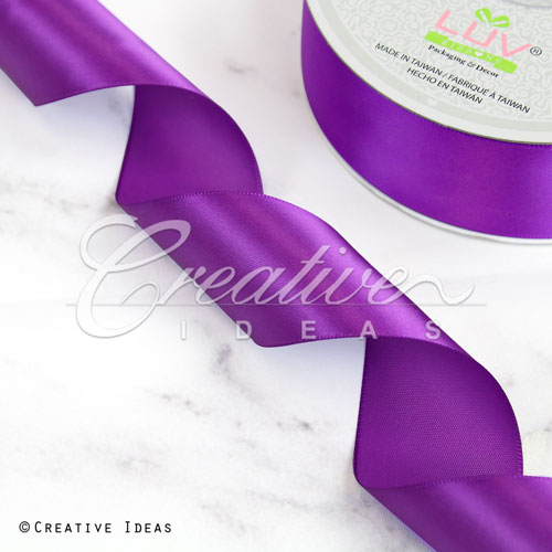 Single Face Satin Ribbons - 1 1/2" Single Face Satin Ribbons-50 Yards ...