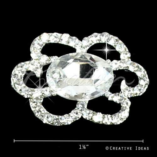 Rhinestone Accessories - Silver Rhinestone Buttons-Sold by 10 pcs ...