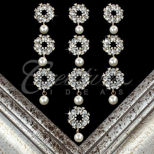 Rhinestone Accessories - Gold Rhinestone Buttons-Sold by 10 pcs ...