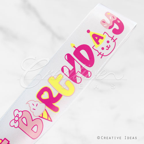 Exclusive for "LUV" Ribbons - Birthday Narrow Ribbons-10 Yards ...