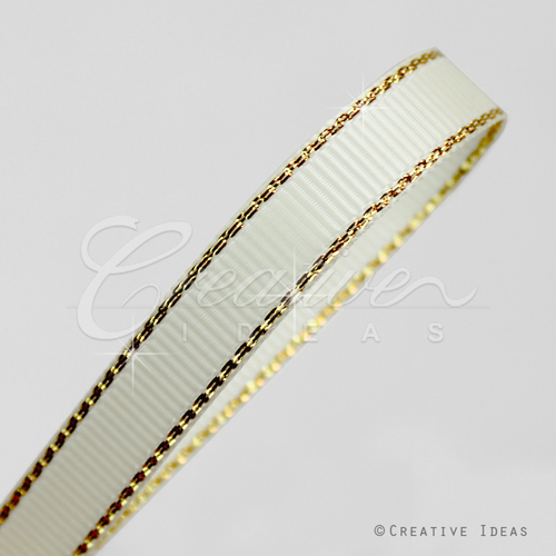 Metallic Ribbons - Grosgrain with Metallic Edge Ribbons - Creative ...