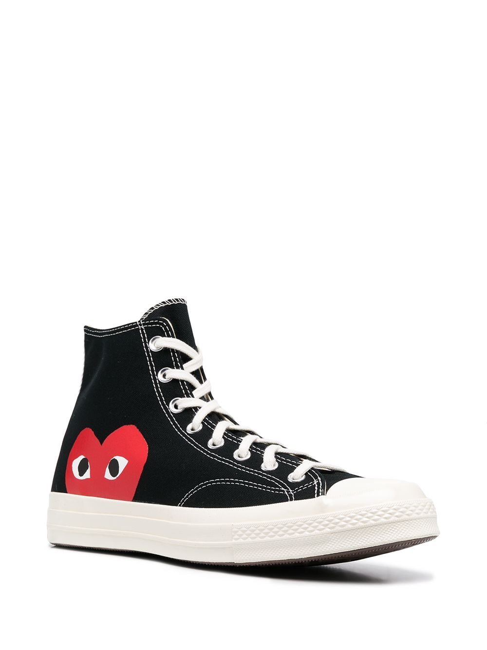 play sneakers unisex black in tissue - COMME DES GARÇONS PLAY X ...