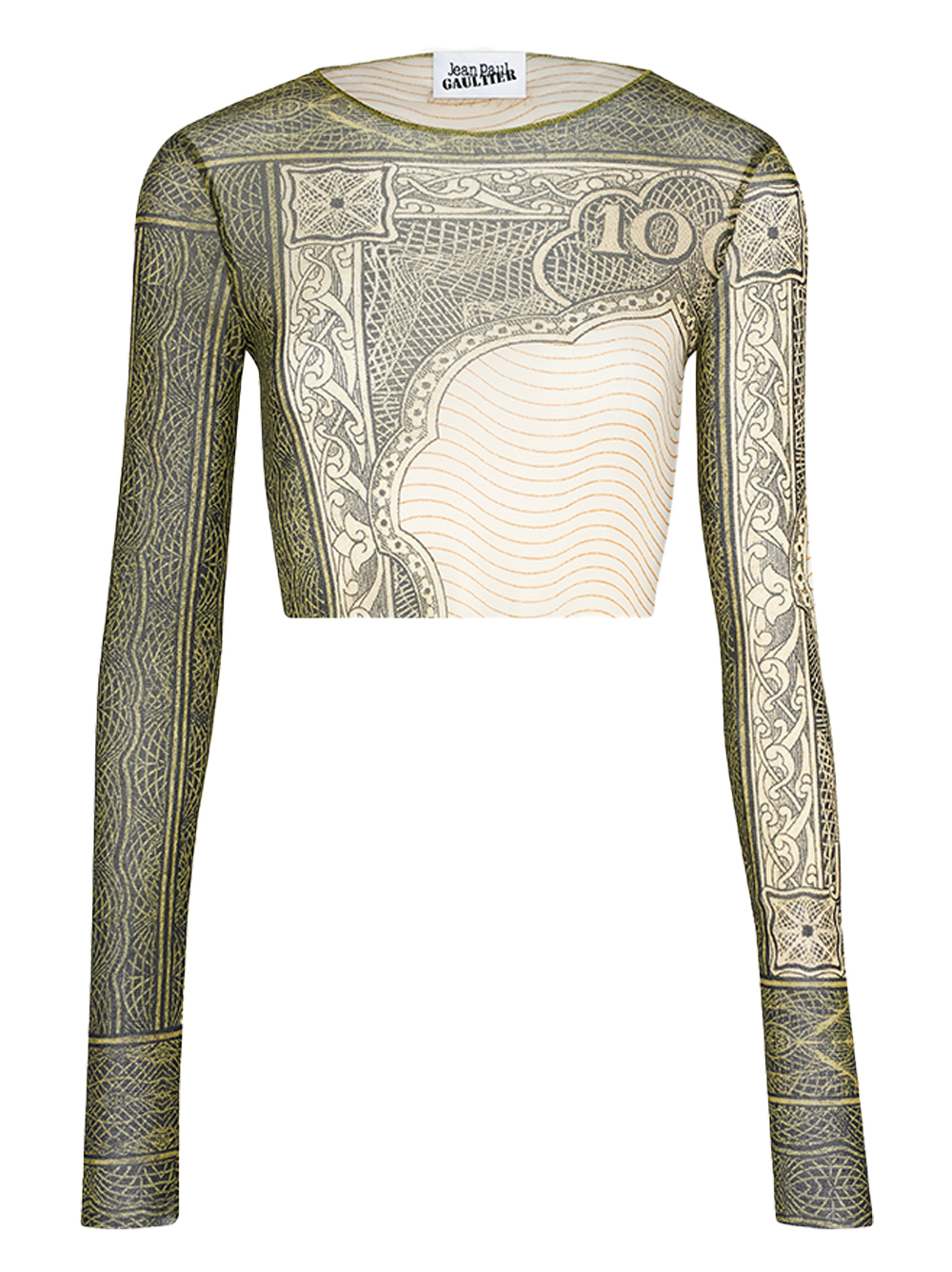 Jean Paul Gaultier The Green Cartouche Crop Top Women Multicolor In ...