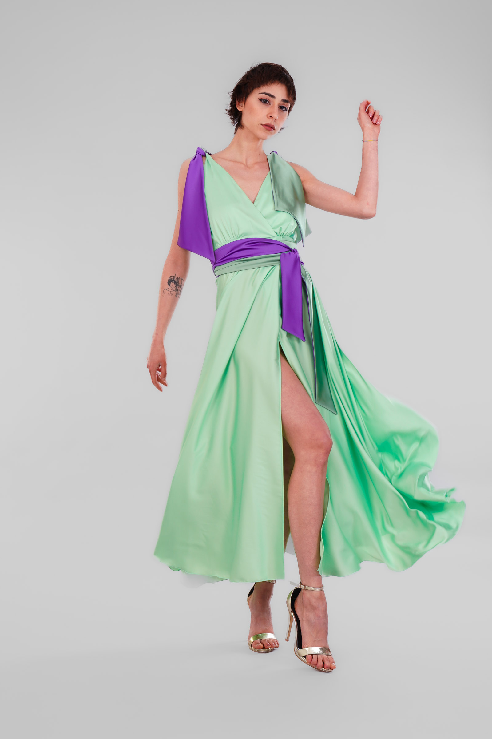 Abito in raso - Le Rjtange - DayDreamStore