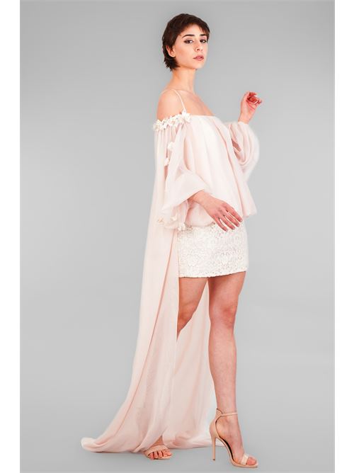 Abito in chiffon e macrame' - D'Andrea collection - DayDreamStore