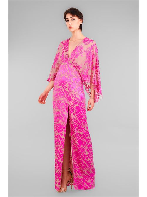 Abito devore' in viscosa e seta - D'Andrea collection - DayDreamStore