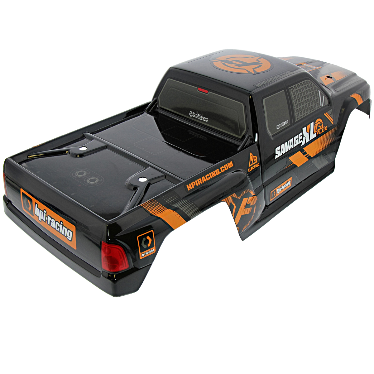 HPI 1/8 Savage XL Flux * GT-5 GIGANTE BLACK BODY, DECALS & CLIPS ...