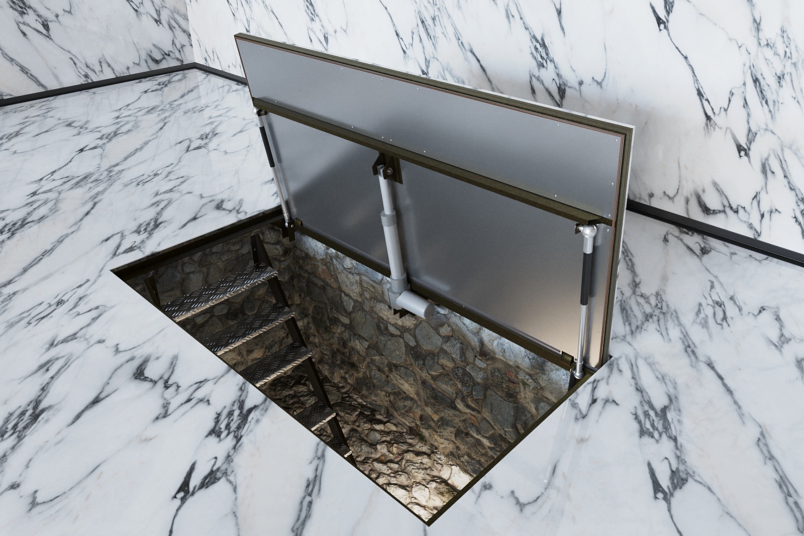 Interior floor hatches for tiles - Store for access doors, panels ...