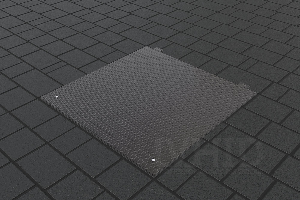 Floor hatches with a metal cover - Store us - VHID