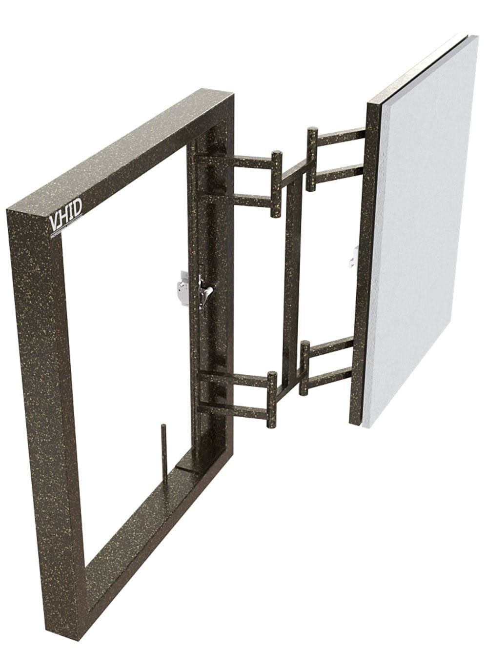 Hidden tile access door, sliding parallel to the wall, mod. SLIDE ...