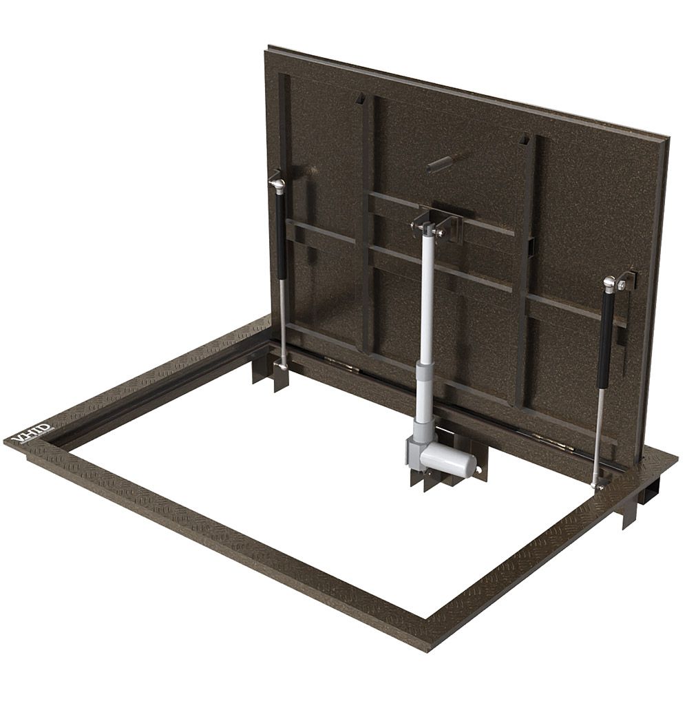 Electric PANZER - Technical floor hatch for premises - Store for access ...