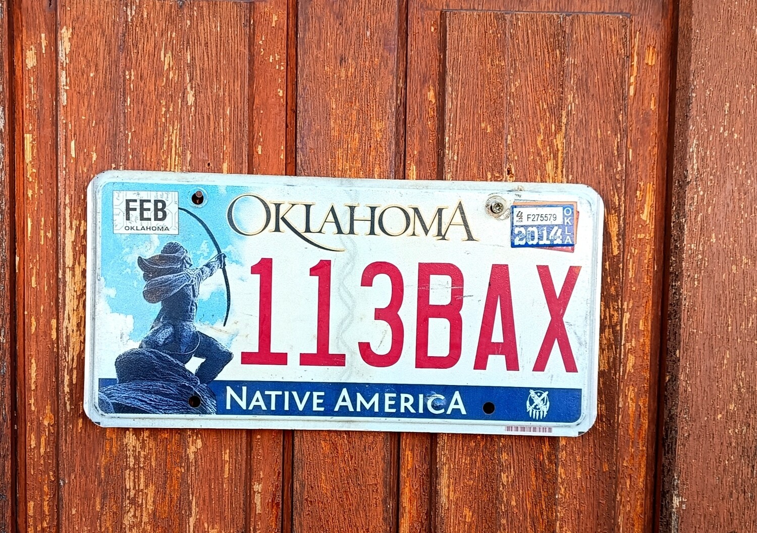 PLAQUE OKLAHOMA NATIVE AMERICA 🇺🇸