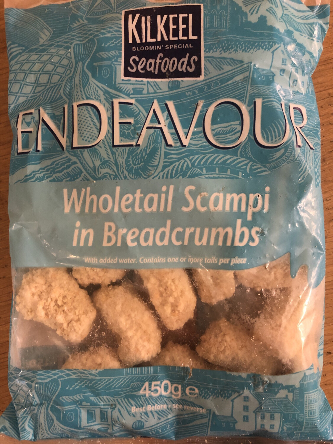 Breaded Whole Tail Scampi 454g