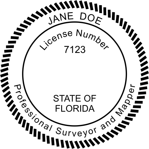 Florida - Land Surveyor - Professional Engineer Seals and Stamps
