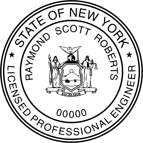 New York - Professional Engineer - Professional Engineer Seals and Stamps