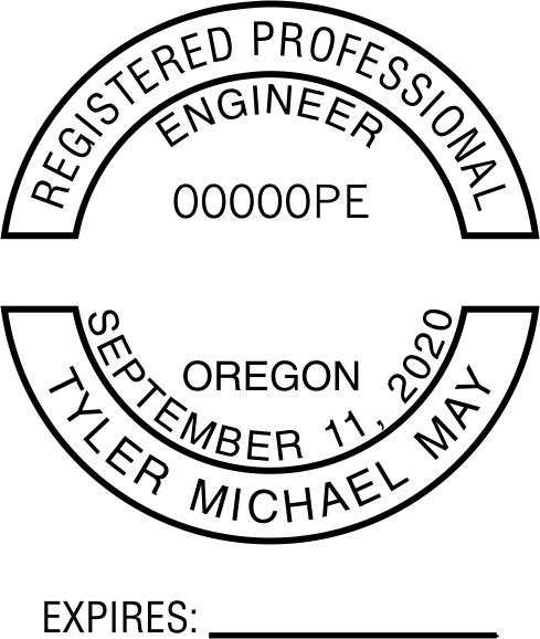 Oregon - Professional Engineer - Professional Engineer Seals and Stamps