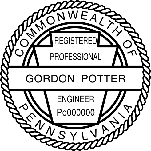 Pennsylvania - Professional Engineer - Professional Engineer Seals and ...