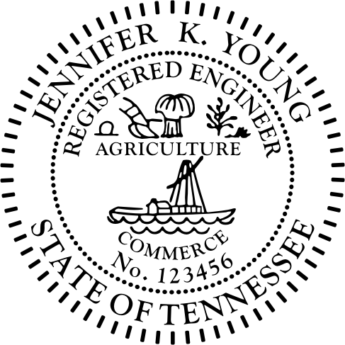 Tennessee - Professional Engineer - Professional Engineer Seals and Stamps