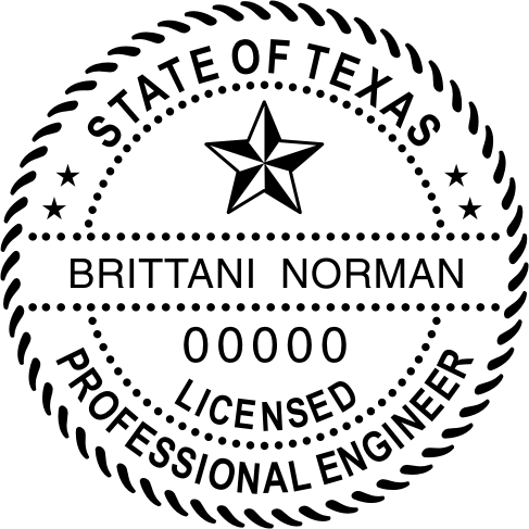 Texas - Professional Engineer - Professional Engineer Seals and Stamps