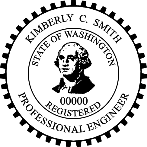Washington - Professional Engineer - Professional Engineer Seals and Stamps