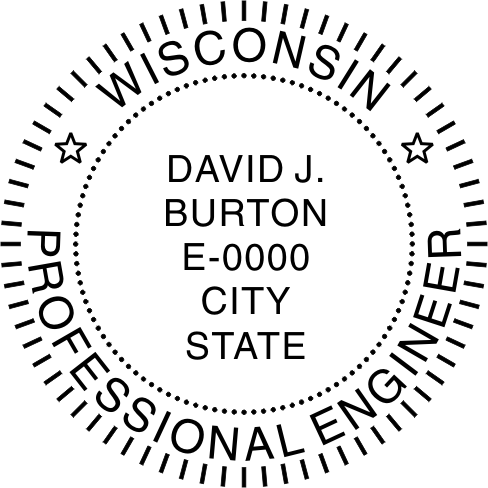 Wisconsin - Professional Engineer - Professional Engineer Seals and Stamps