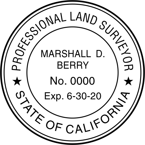 California - Professional Engineer - Professional Engineer Seals and Stamps