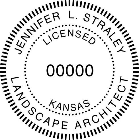 Kansas - Landscape Architect - Professional Engineer Seals and Stamps