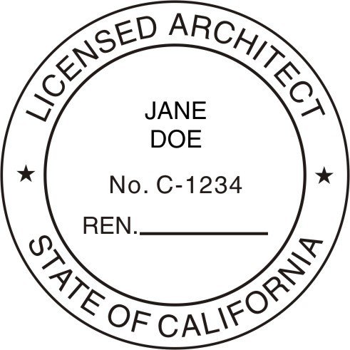California - Submittal Shop Review - Professional Engineer Seals and Stamps