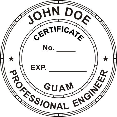 Guam - Submittal Shop Review - Professional Engineer Seals and Stamps
