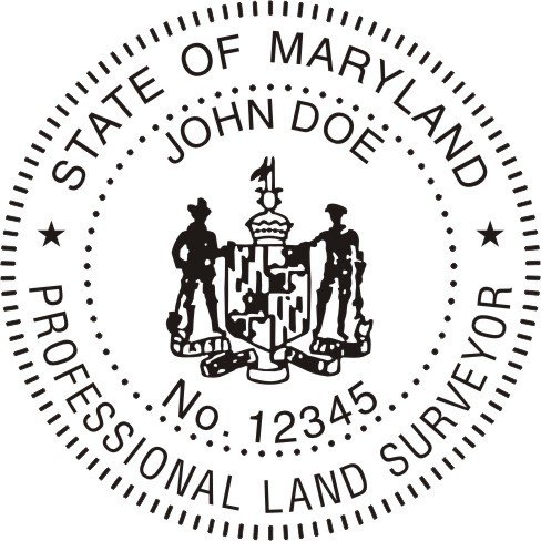 Maryland - Land Surveyor - Professional Engineer Seals and Stamps