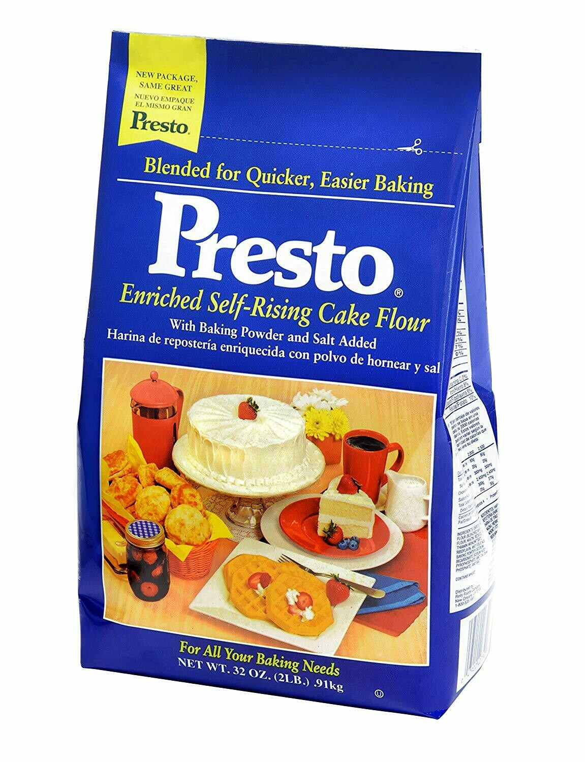 Presto Self Rising Cake Flour 2lbs Bag Presto Self Rising Cake Flour 2lbs Bag