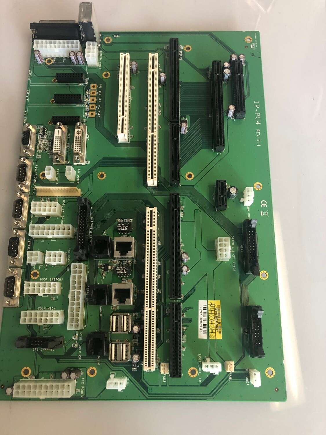 Shuffle Master Backplane MODEL #IP-PC4